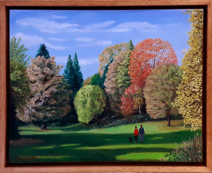 Autumn Glory (Dolerw Park) - Mid Wales Artist - Sue Newham